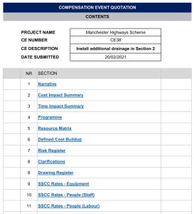 The Ultimate NEC Compensation Event Template - webQS